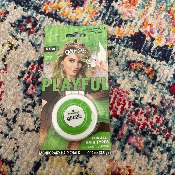 Schwarzkopf | Hair | Temporary Hair Chalk Got2b Playful Emerald Green ...